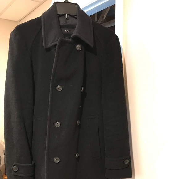 Jackets & Coats | Hugo Boss Cashmere Pea Coat | Poshmark